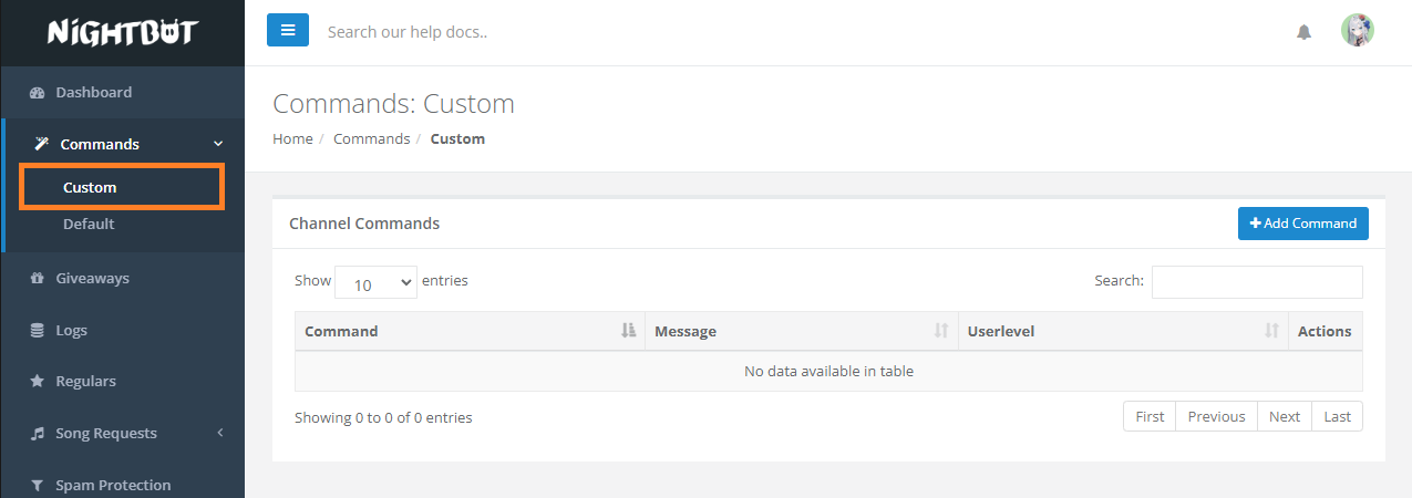 【Nightbot】自動返信する便利なコマンドの作成例