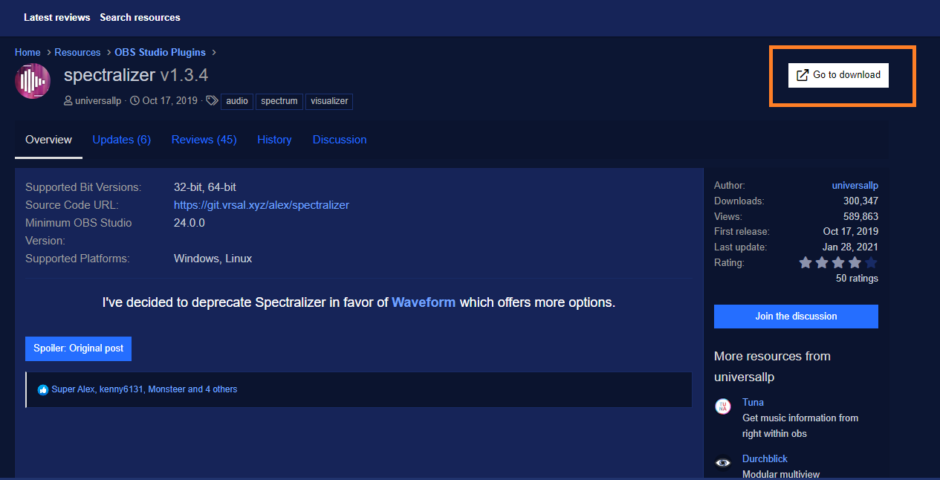 【音声波形】OBSにオーディオスペクトラムを表示する【spectralizer】